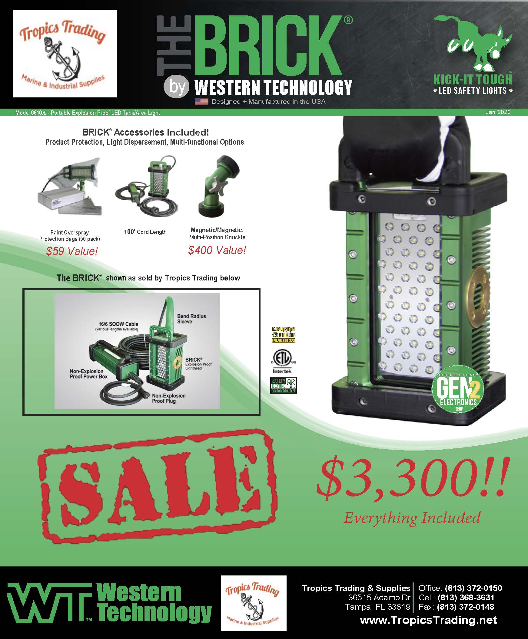Western Technology - Brick Light - Tropics Trading